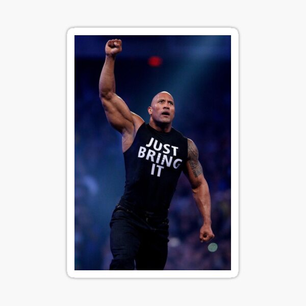 "Dwayne Johnson" Sticker for Sale by insrahita23 | Redbubble
