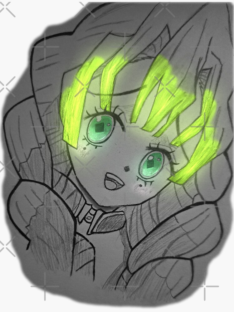 "Mitsuri Kanroji Glow Art" Sticker for Sale by newmex505 | Redbubble