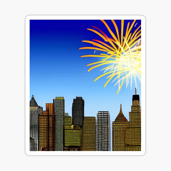 "Firework" Sticker for Sale by ZvezdanArt | Redbubble