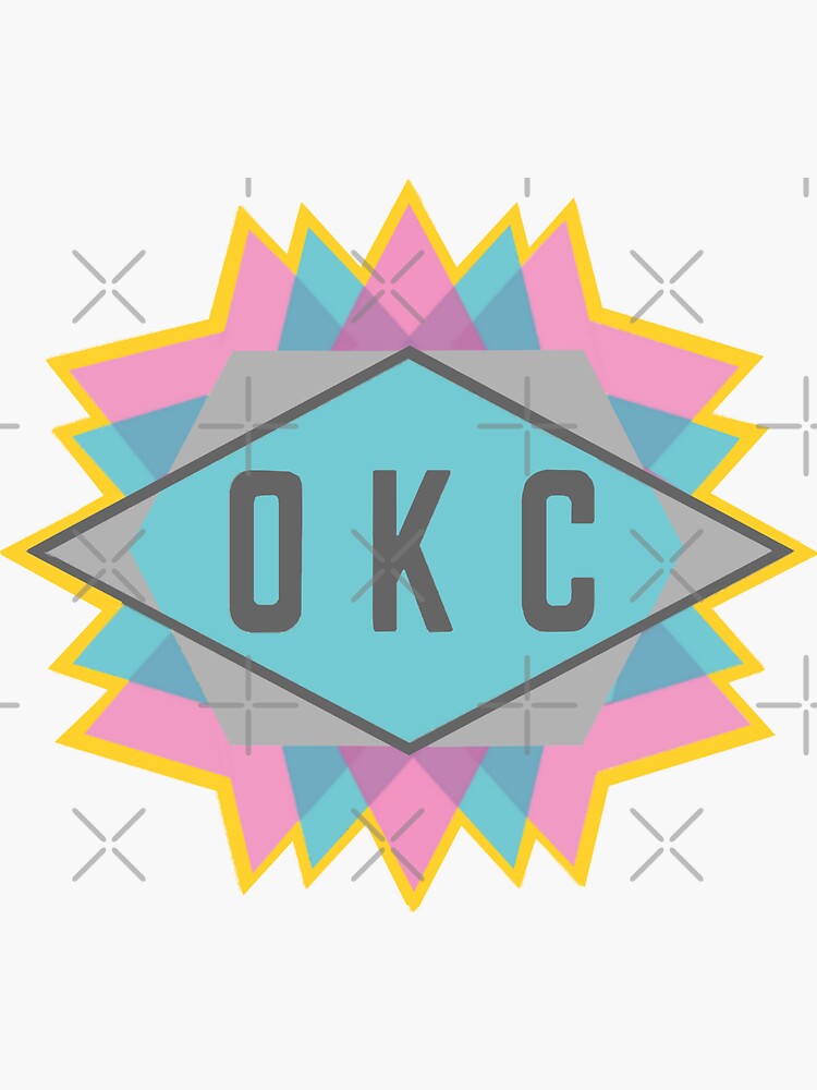 "OKC" Sticker by notfamous | Redbubble