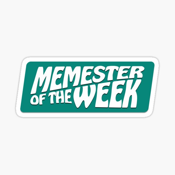 "Memester Of The Week Logo Rectangle" Sticker for Sale by MemesterPod ...