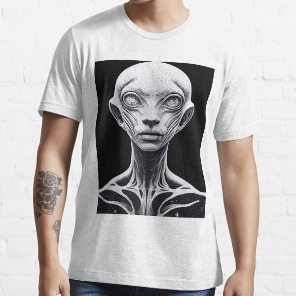 "ALIEN FACE Midjourney AI Artwork" T-shirt for Sale by davidjulie ...
