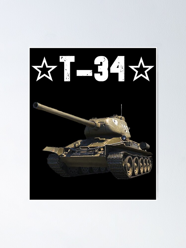 "Soviet Medium Tank T-34" Poster for Sale by Alexandr84 | Redbubble