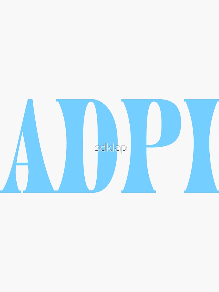 "adpi funky font" Sticker for Sale by sdklap | Redbubble