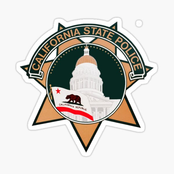"California State Police" Sticker for Sale by TaskForceY | Redbubble