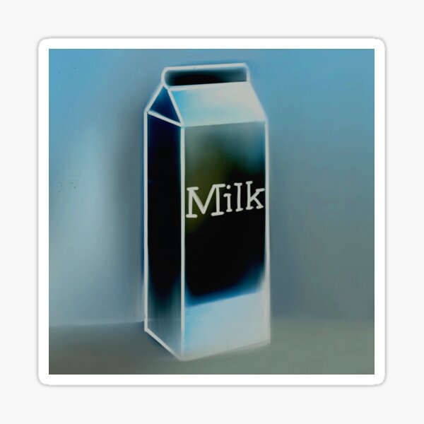 "Milk carton art" Sticker for Sale by RestiveArt | Redbubble