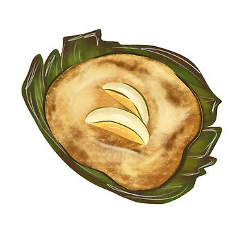 "Kakanin Filipino Food Digital Illustration Bibingka" Sticker for Sale ...