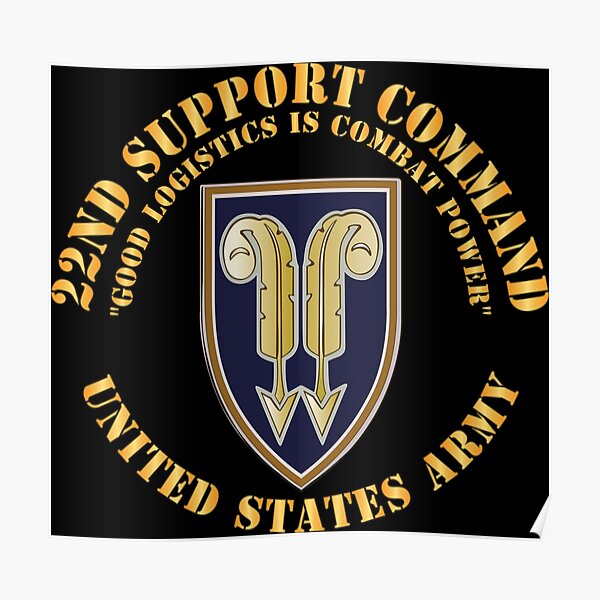 "USAF - 22nd Support Command Combat Service Identification Badge X 300" Poster for Sale by ...