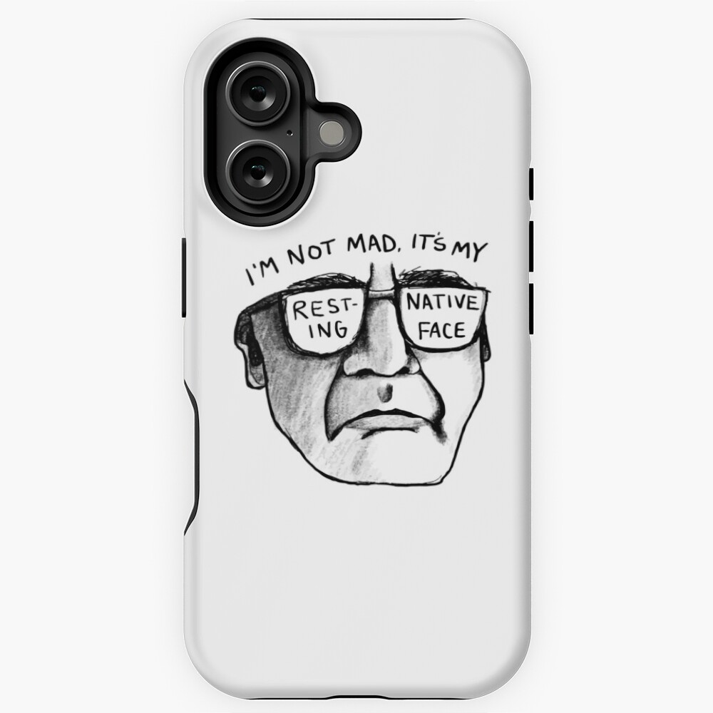 "Resting Native Face" Sticker for Sale by jenellbeard | Redbubble
