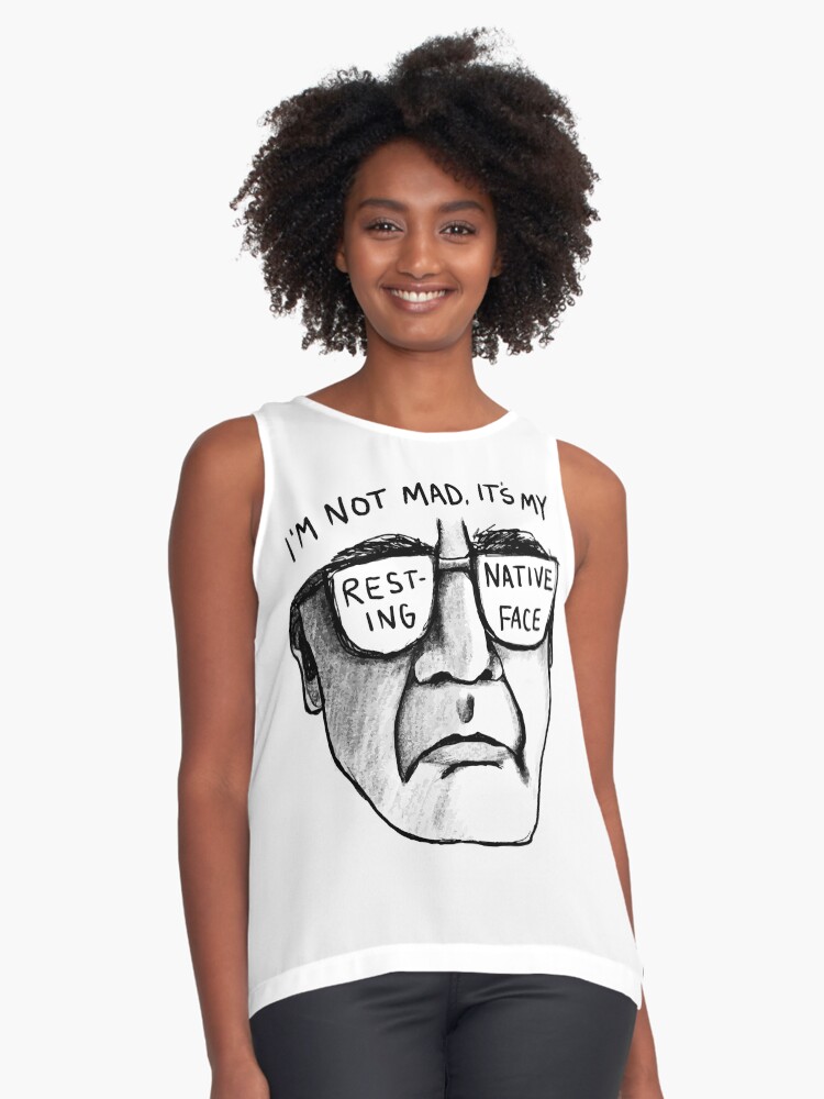 "Resting Native Face" Sticker for Sale by JC Bear | Redbubble