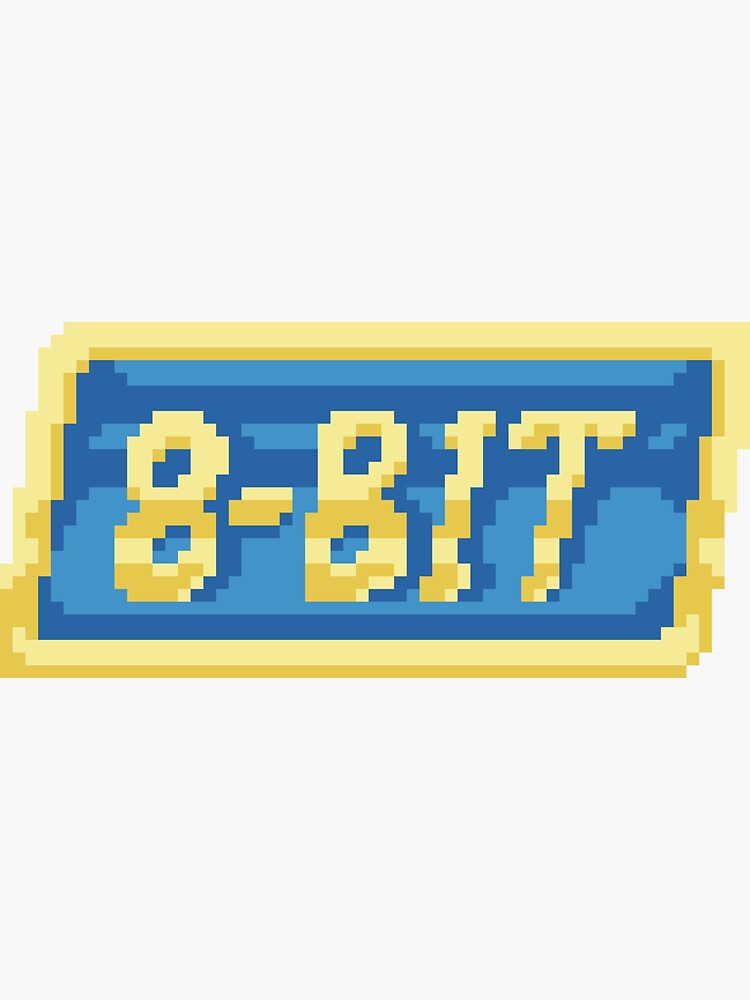 "8 Bit Original Space" Sticker for Sale by Parallel-Shore | Redbubble