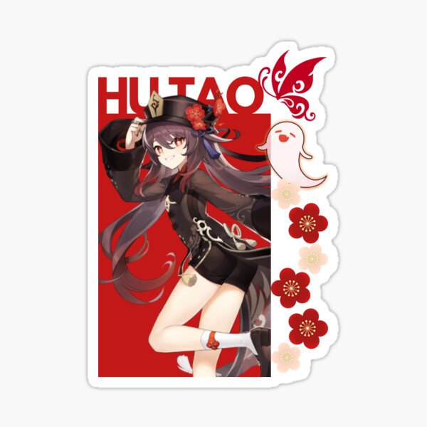 "Genshin Impact - Hu Tao" Sticker for Sale by UwU-Senpai | Redbubble