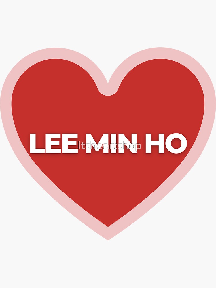 "I Heart Lee Min-ho" Sticker for Sale by Itsheartshop | Redbubble