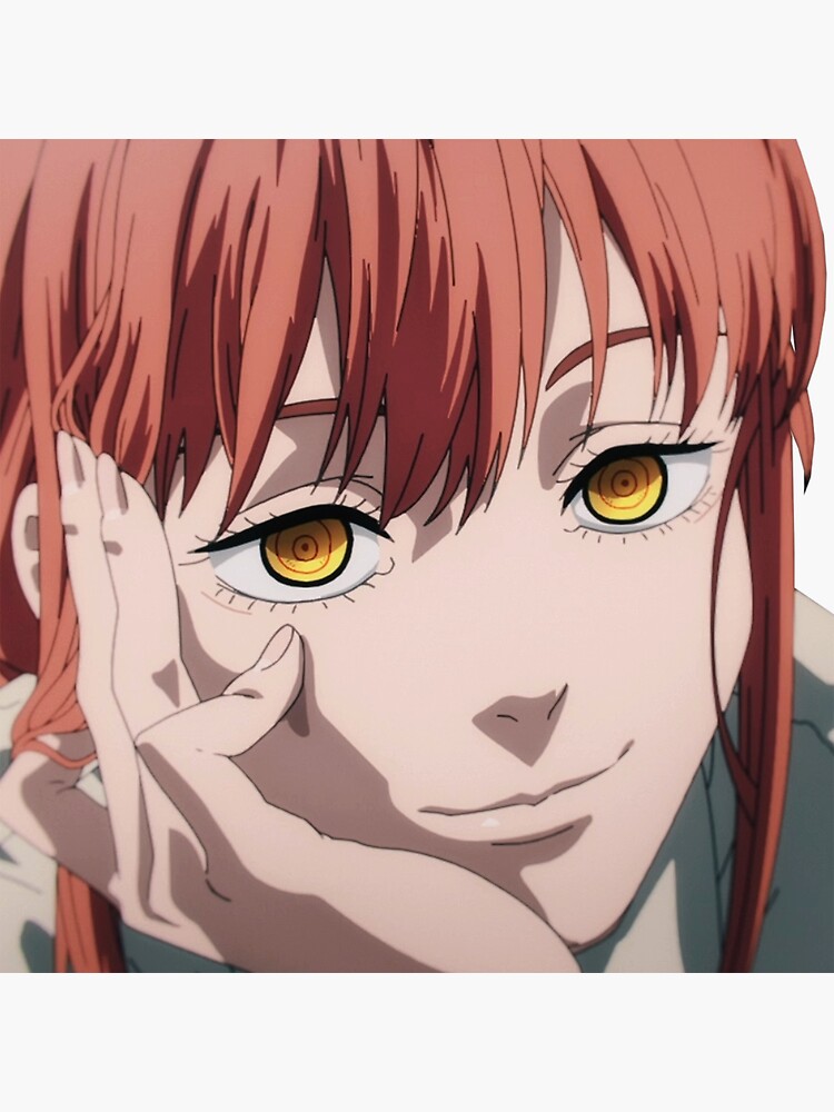 "Makima Stare (Chainsaw Man)" Sticker for Sale by kawaiicrossing ...