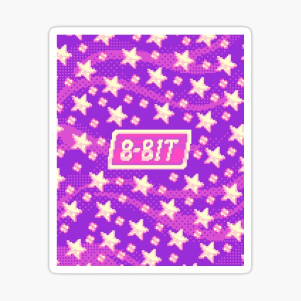 "8 Bit Candy Space" Sticker for Sale by Parallel-Shore | Redbubble