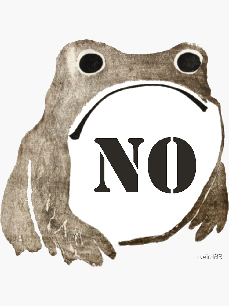 "Cute grumpy frog angry froggy no frog funny toad matsumoto Japan ...