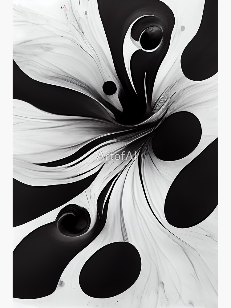 "Abstract (Void)" Sticker for Sale by ArtofAI | Redbubble
