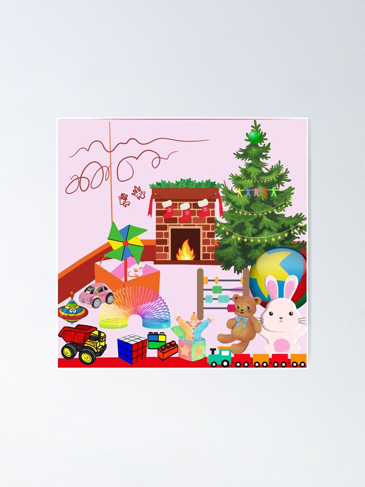 "Christmas game find the objects" Poster for Sale by Decemberdelight ...