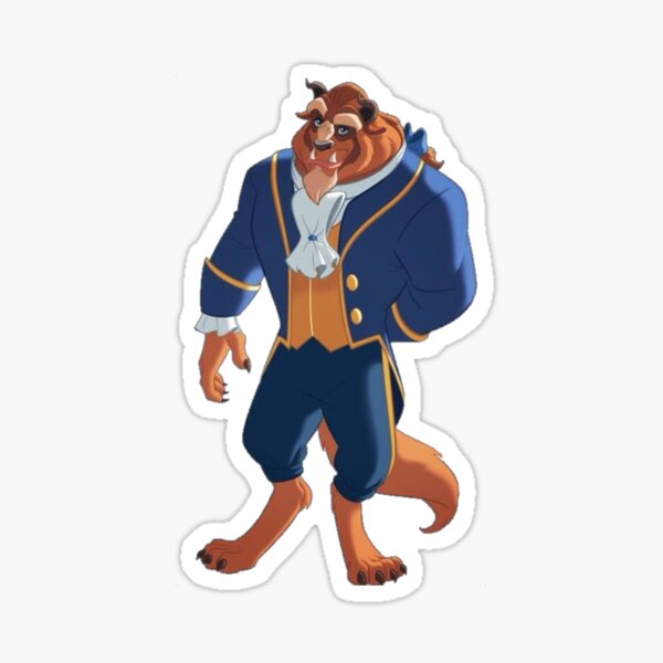 "Beauty and the beast " Sticker for Sale by Solasta98 | Redbubble