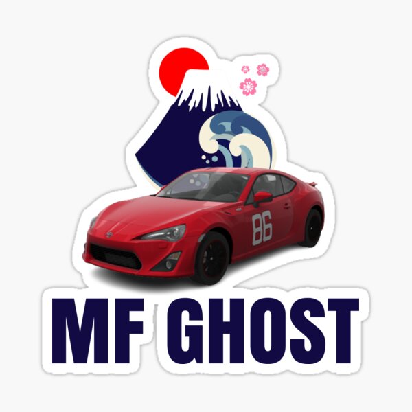 "MF Ghost" Sticker for Sale by MOTOSHIFT | Redbubble
