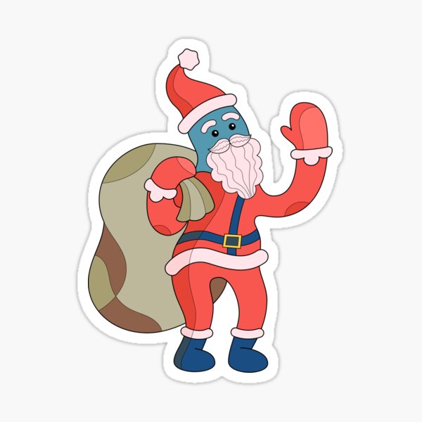 "Christmas Creep Santa Claus stickers for Christmas celebration ...