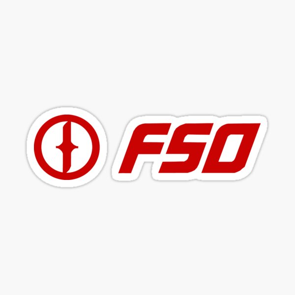 "FSO Red" Sticker for Sale by stewsmith | Redbubble