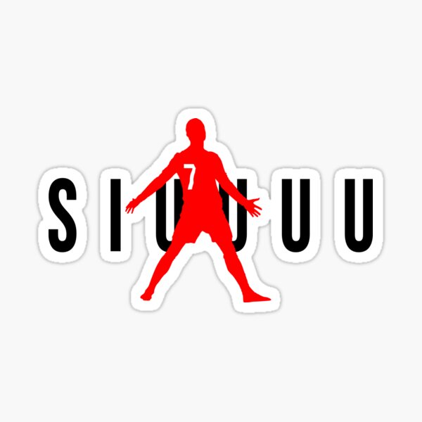 "Cristiano Ronaldo Siuuuu" Sticker for Sale by ynrd07 | Redbubble
