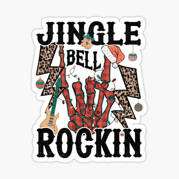 "Punk Jingle Bell Rockin Funny Christmas" Sticker for Sale by ...