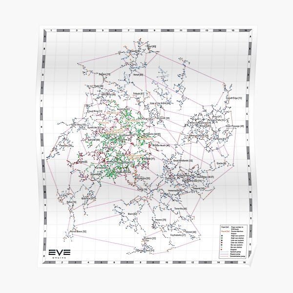 "eve map big" Poster for Sale by AmericanFear | Redbubble