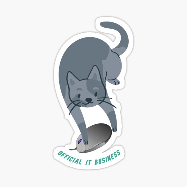 "Official IT Business" Sticker for Sale by KleineStar | Redbubble