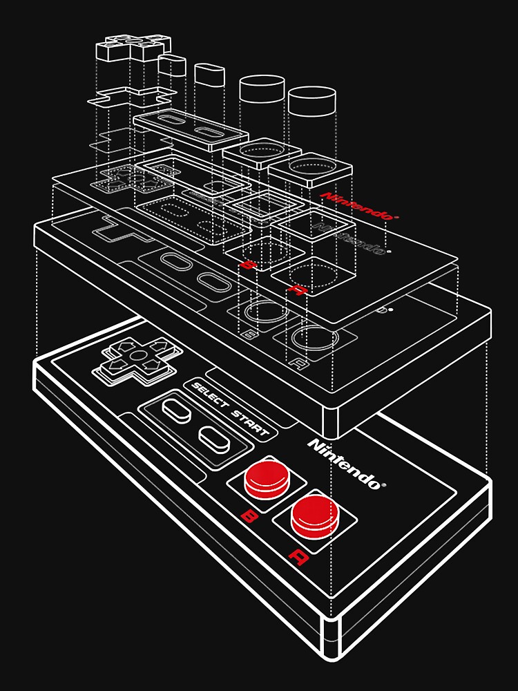 "Controller Exploded Schematic" Essential T-Shirt for Sale by ...