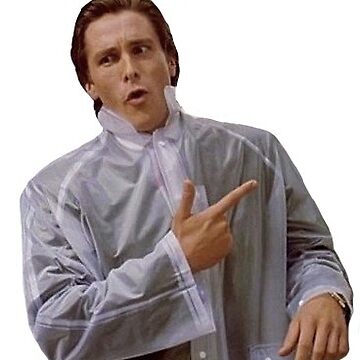 "Patrick Bateman American Psycho CHECK IT" Sticker for Sale by ...