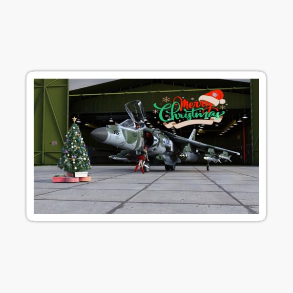 "Harrier Christmas Card" Sticker for Sale by DingoCreations | Redbubble