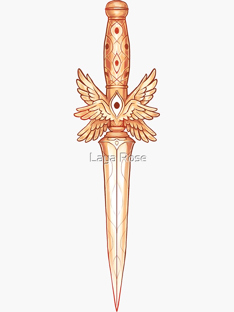 "angelic dagger" Sticker for Sale by Laya Rose | Redbubble
