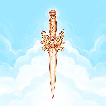 "angelic dagger" Sticker for Sale by Laya Rose | Redbubble