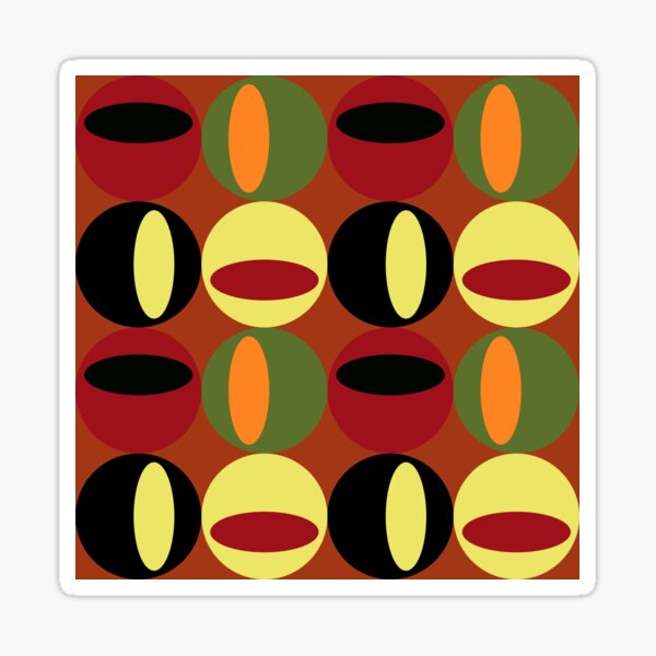 "nineteen seventies inspired pattern" Sticker for Sale by pauloneill ...