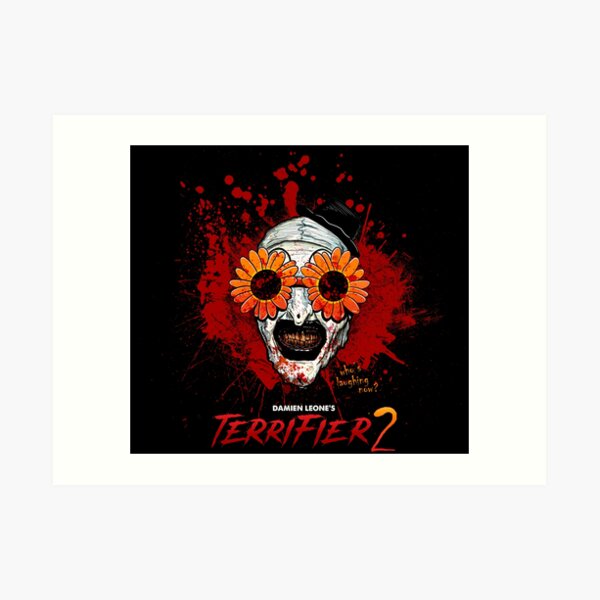 "Terrifier 2 Art The Clown Sunflower Sunglasses Horror Movie" Art Print ...