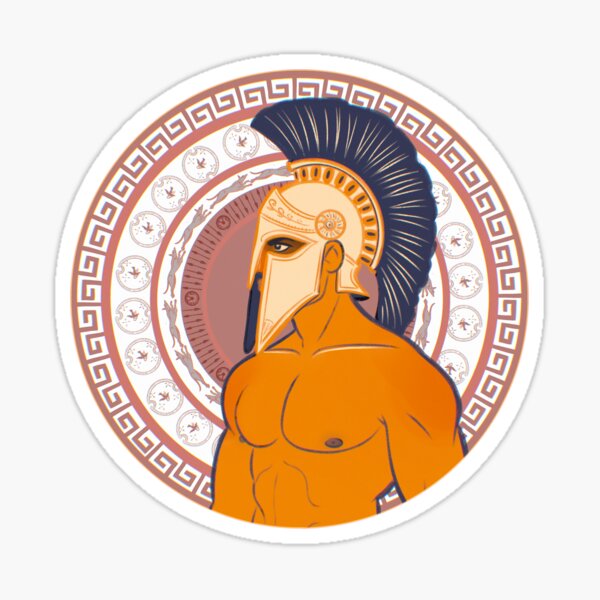 "Ares" Sticker for Sale by SanioDigitalArt | Redbubble