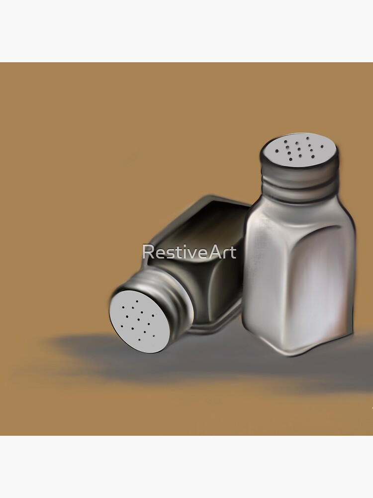 "Salt and pepper" Sticker for Sale by RestiveArt | Redbubble
