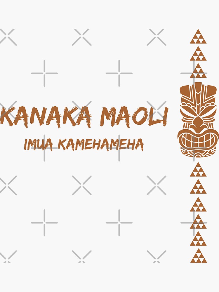 "Hawaiian Native Kanaka Maoli" Sticker for Sale by miyagifactory ...