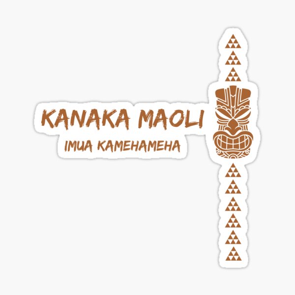 "Hawaiian Native Kanaka Maoli" Sticker for Sale by miyagifactory ...