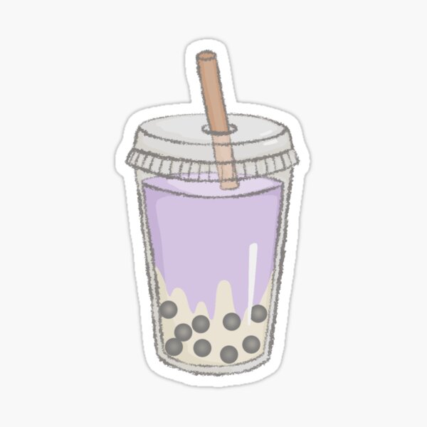 "Taro Bubble Tea" Sticker for Sale by Zephyr-Studio | Redbubble