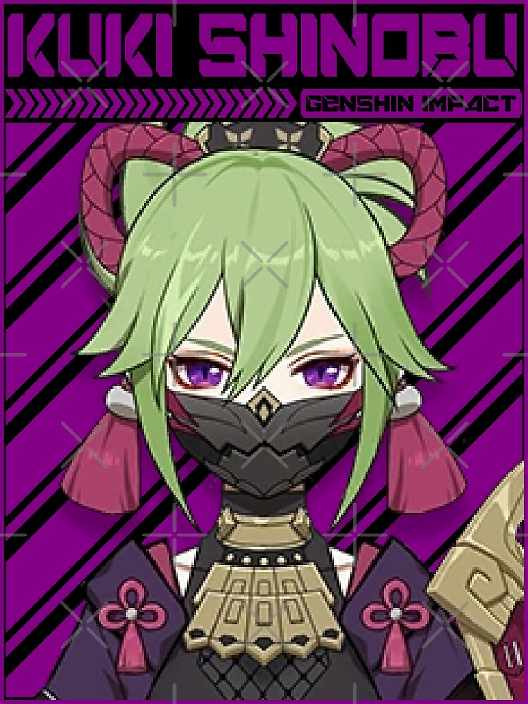 Genshin Impact Kuki Shinobu Poster For Sale By Votrevpx Redbubble