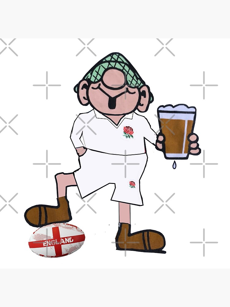 "ANDY CAPP ENGLAND RUGBY" Art Print for Sale by Whatamidoing20 | Redbubble