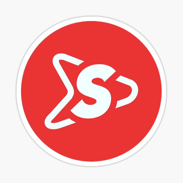 "S Red Logo" Sticker for Sale by Ruthbare | Redbubble