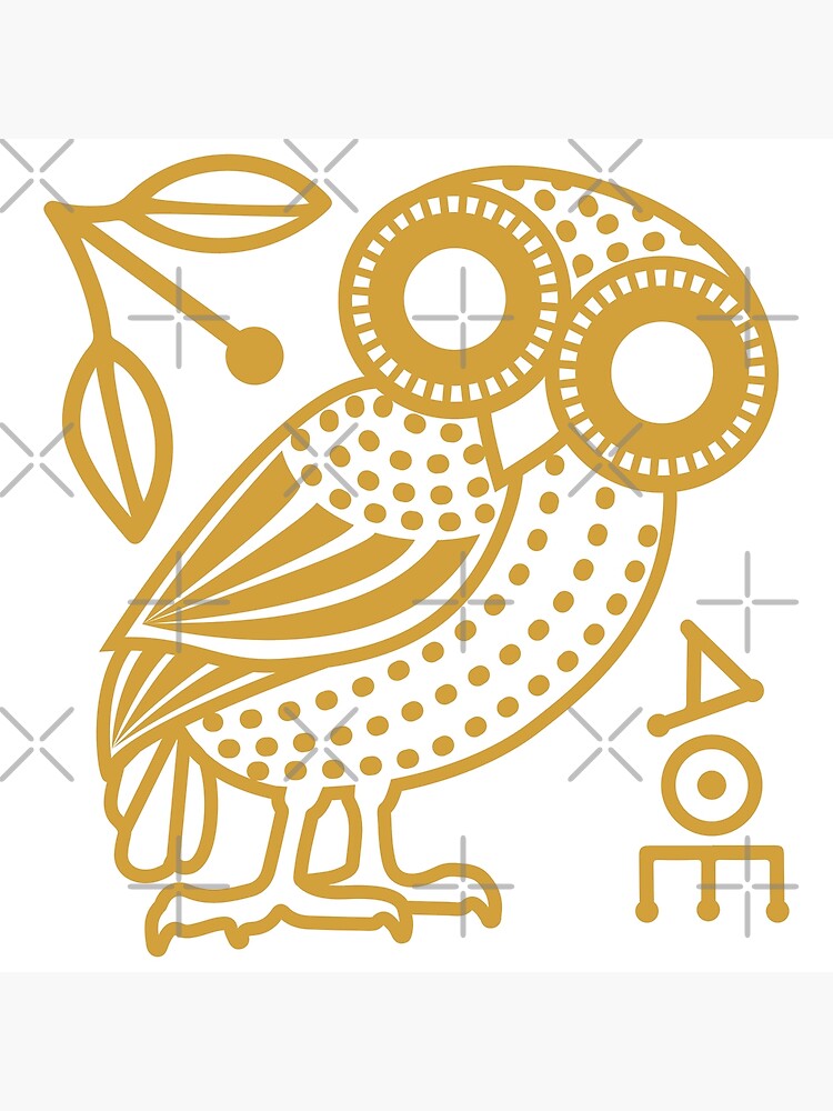 Lámina fotográfica «Lindo esquema de búho ateniense inspirado en el ...