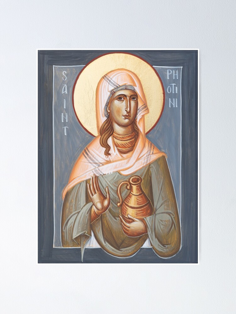 "St Photini (The Samaritan Woman)" Poster for Sale by ikonographics ...