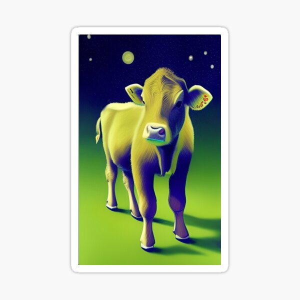 "Baby calf" Sticker for Sale by GroovyDino | Redbubble
