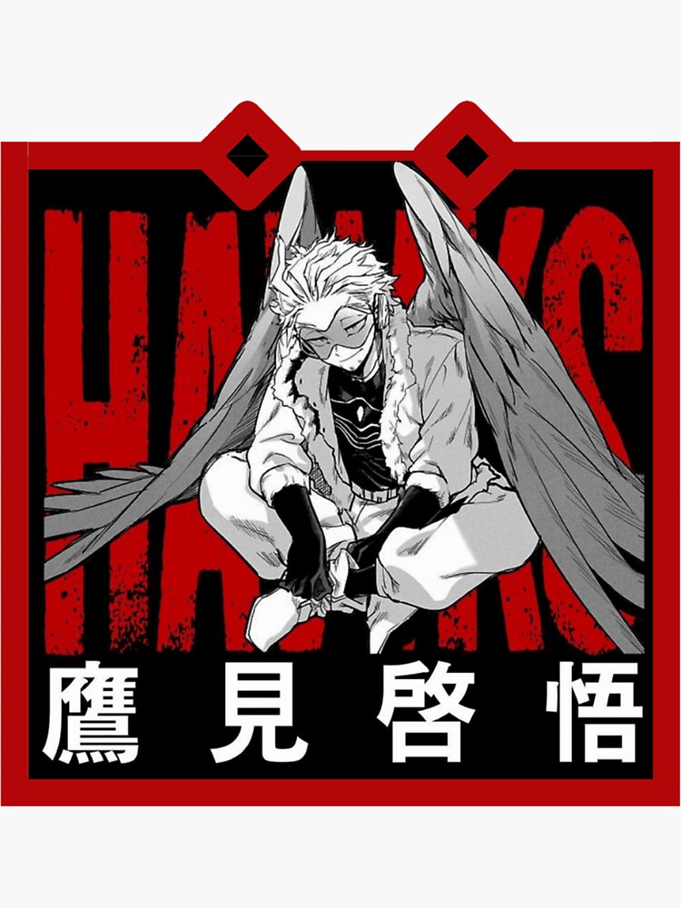 "Hawks bnha" Sticker for Sale by BATIF-X7 | Redbubble