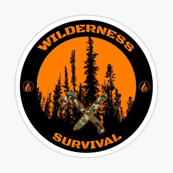 "Wilderness survival" Sticker for Sale by djomla88 | Redbubble